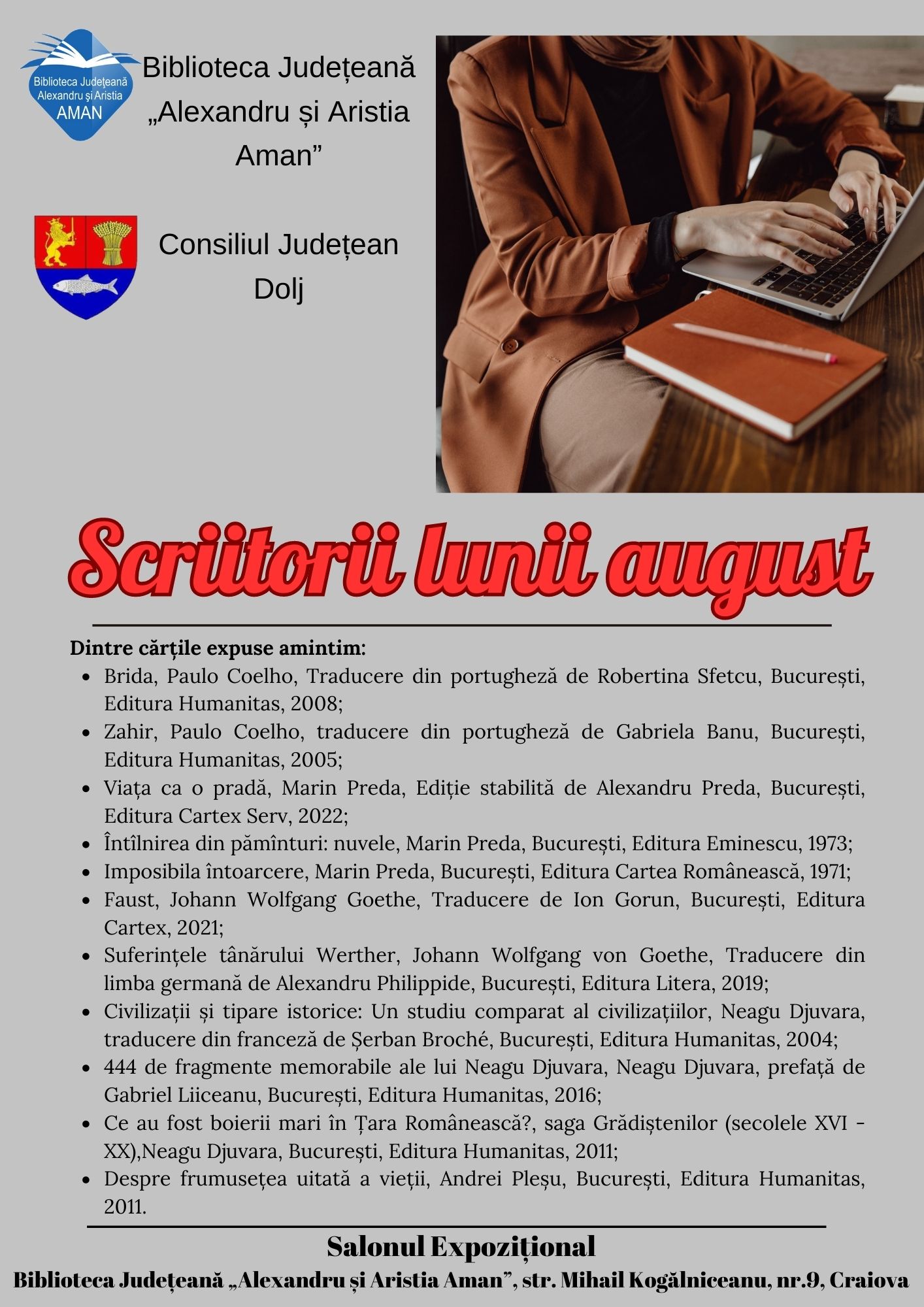 Scriitorii lunii august