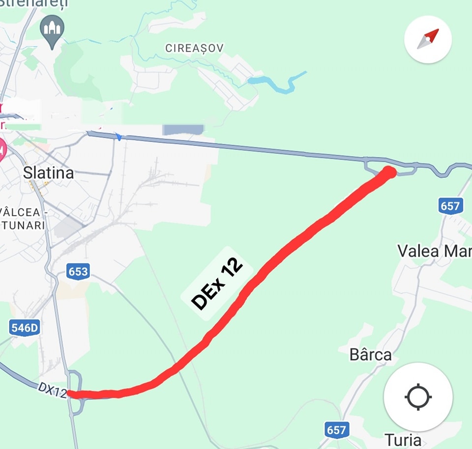 DEx 12: Luni nu se circulă între Slatina și Valea Mare