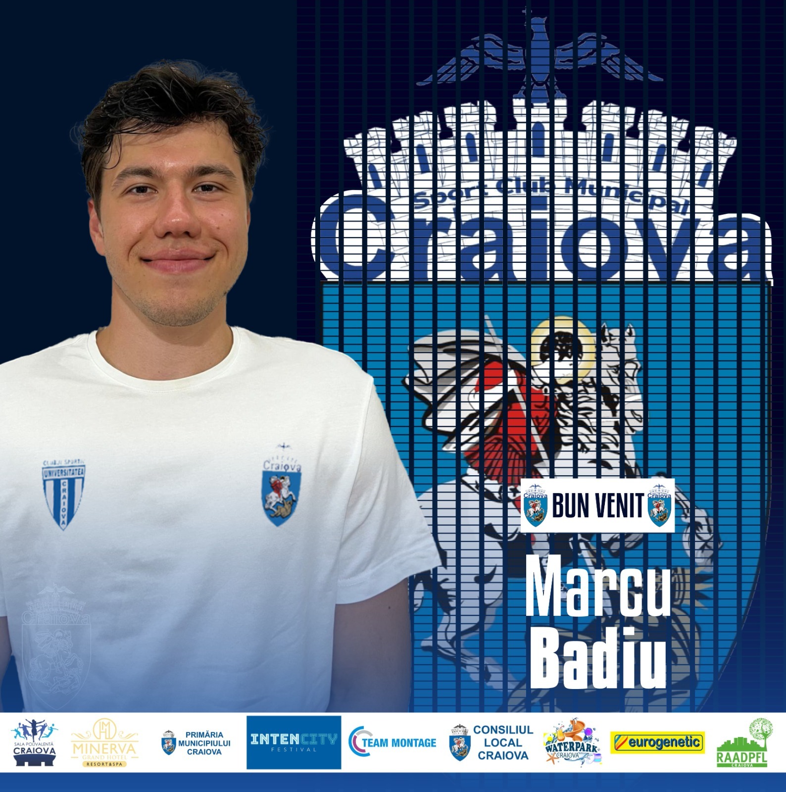 Baschet: Marcu Badiu este alb-albastru | Euro Sud TV