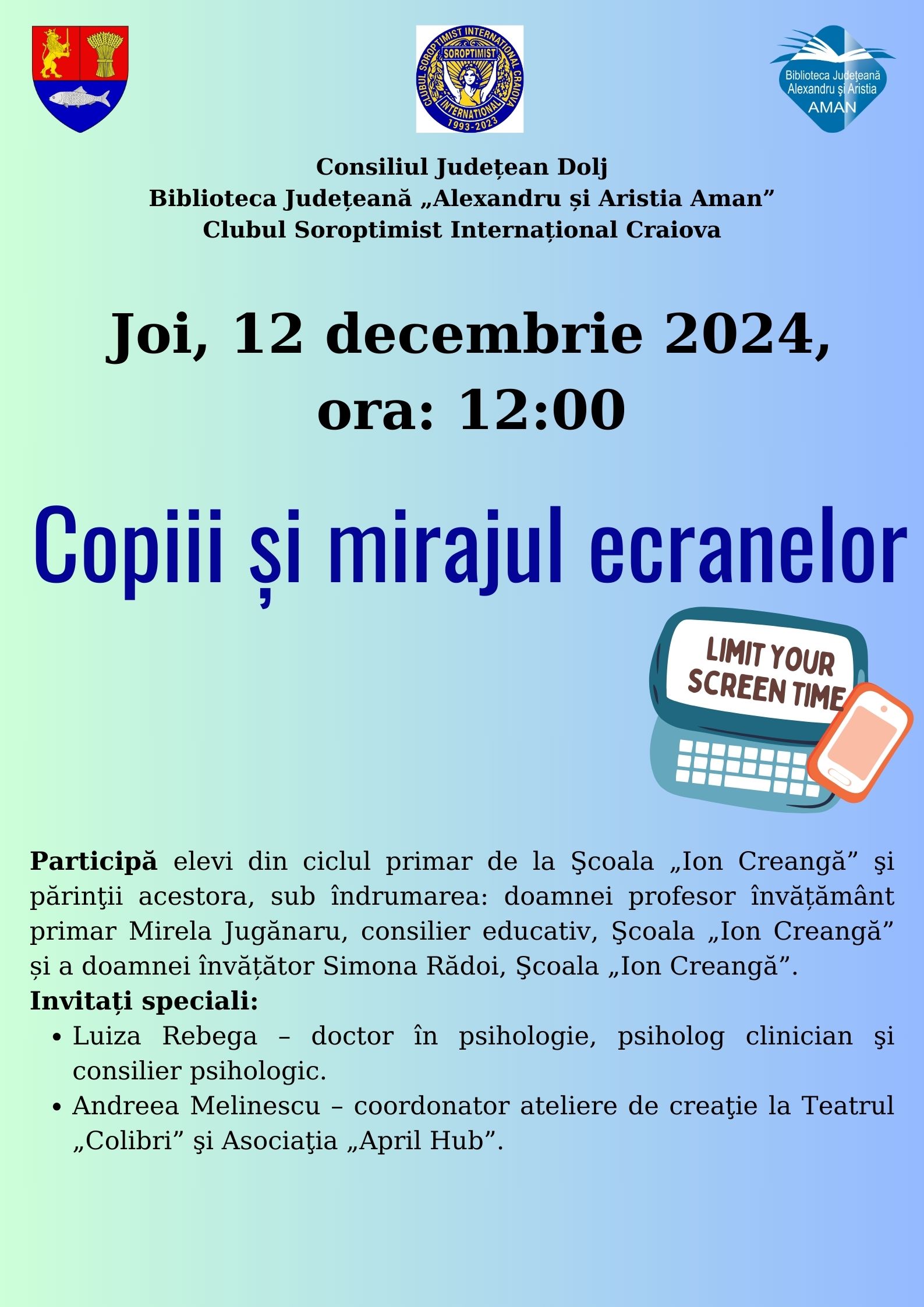 Copiii şi mirajul ecranelor