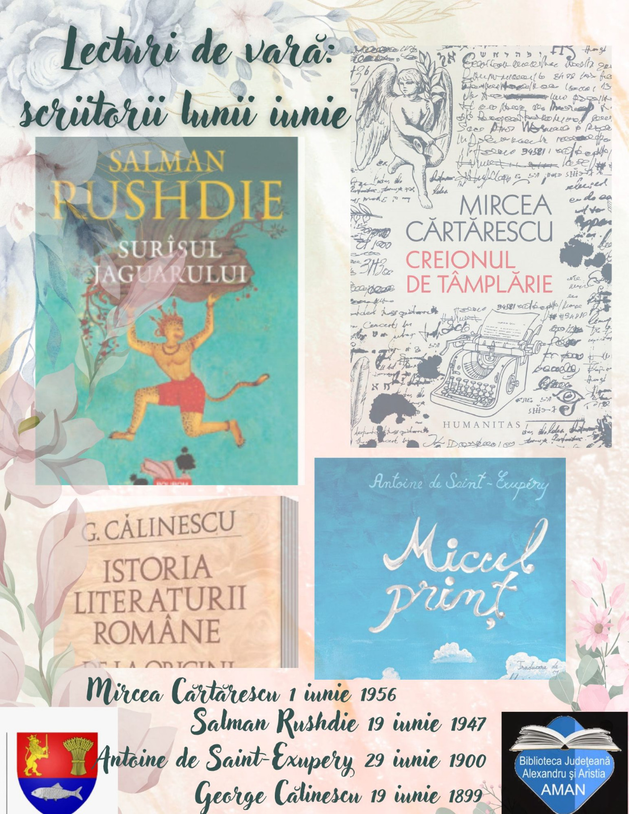 Lecturi de vară: scriitorii lunii iunie